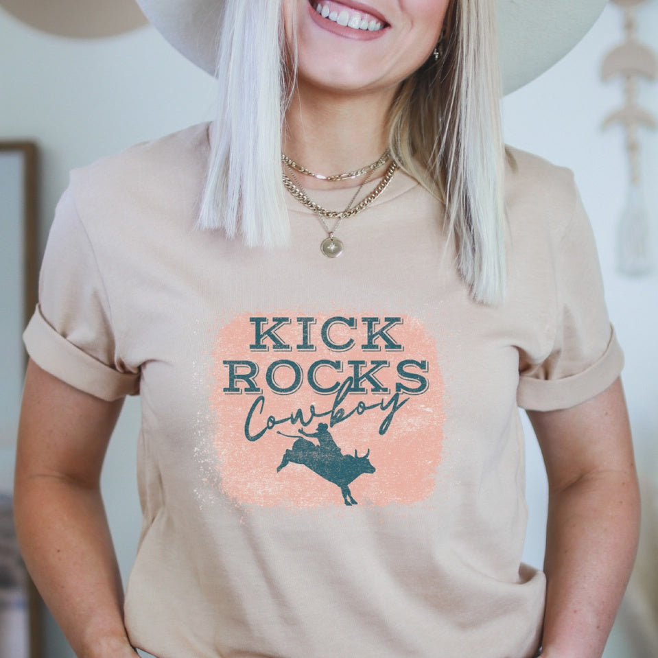 Kick Rocks Cowboy Tee – Flinders Rural